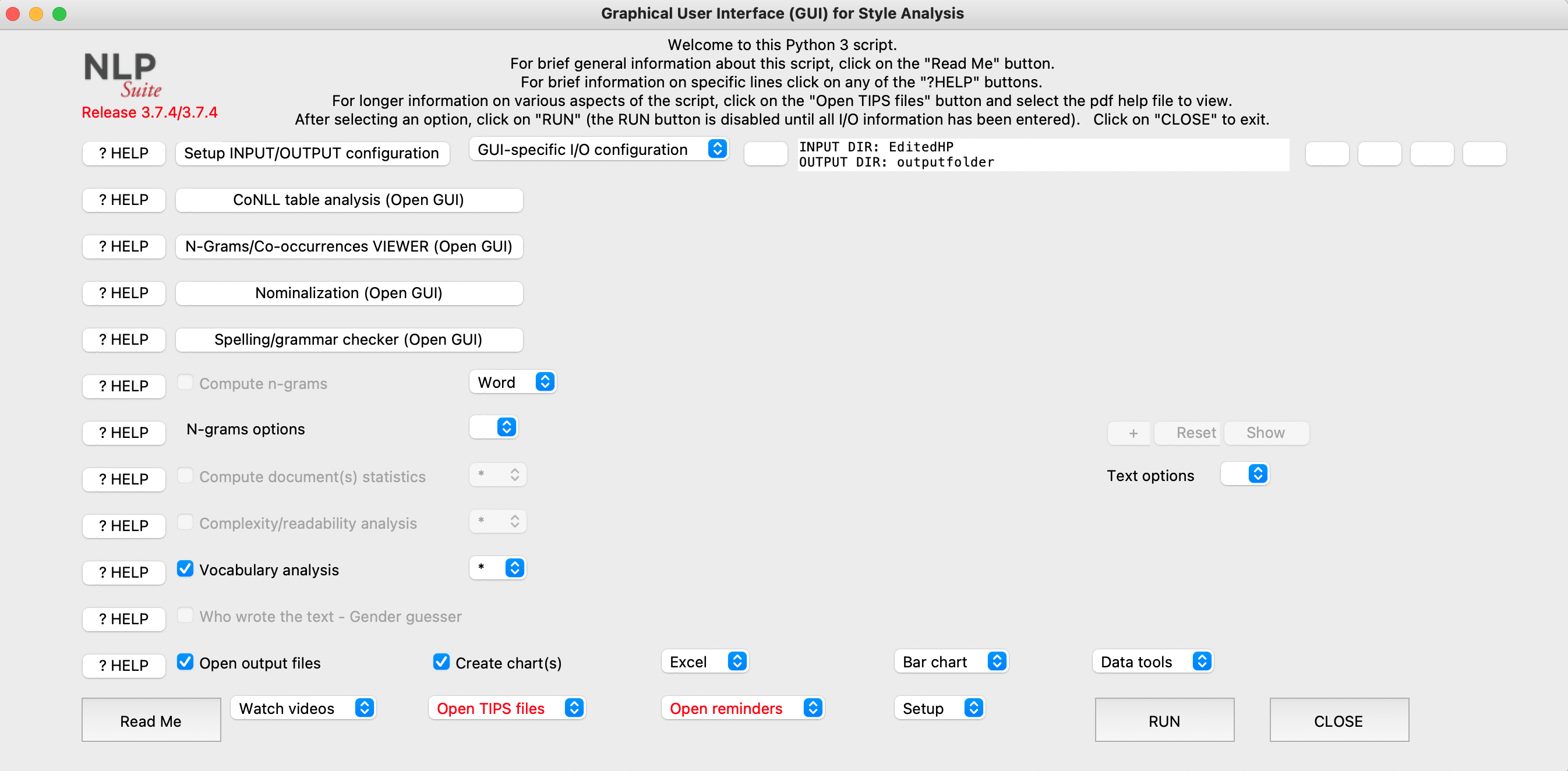 Dir_EditedHP.csv is empty. No charts can be produced using this csv file. Please, check the file ...