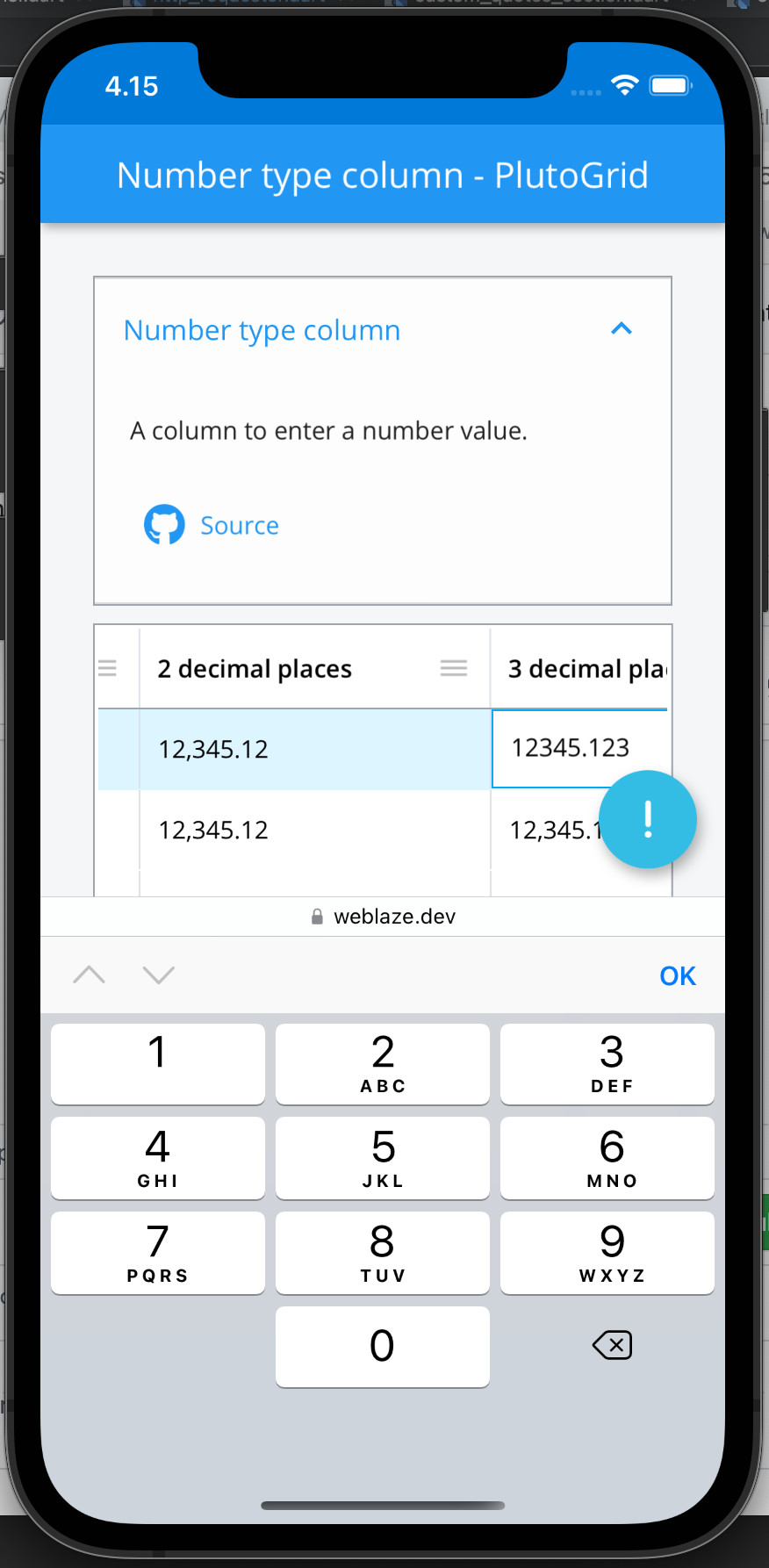 Number column keyboard without decimal point (IOS) · Issue #560 · bosskmk/pluto_grid · GitHub