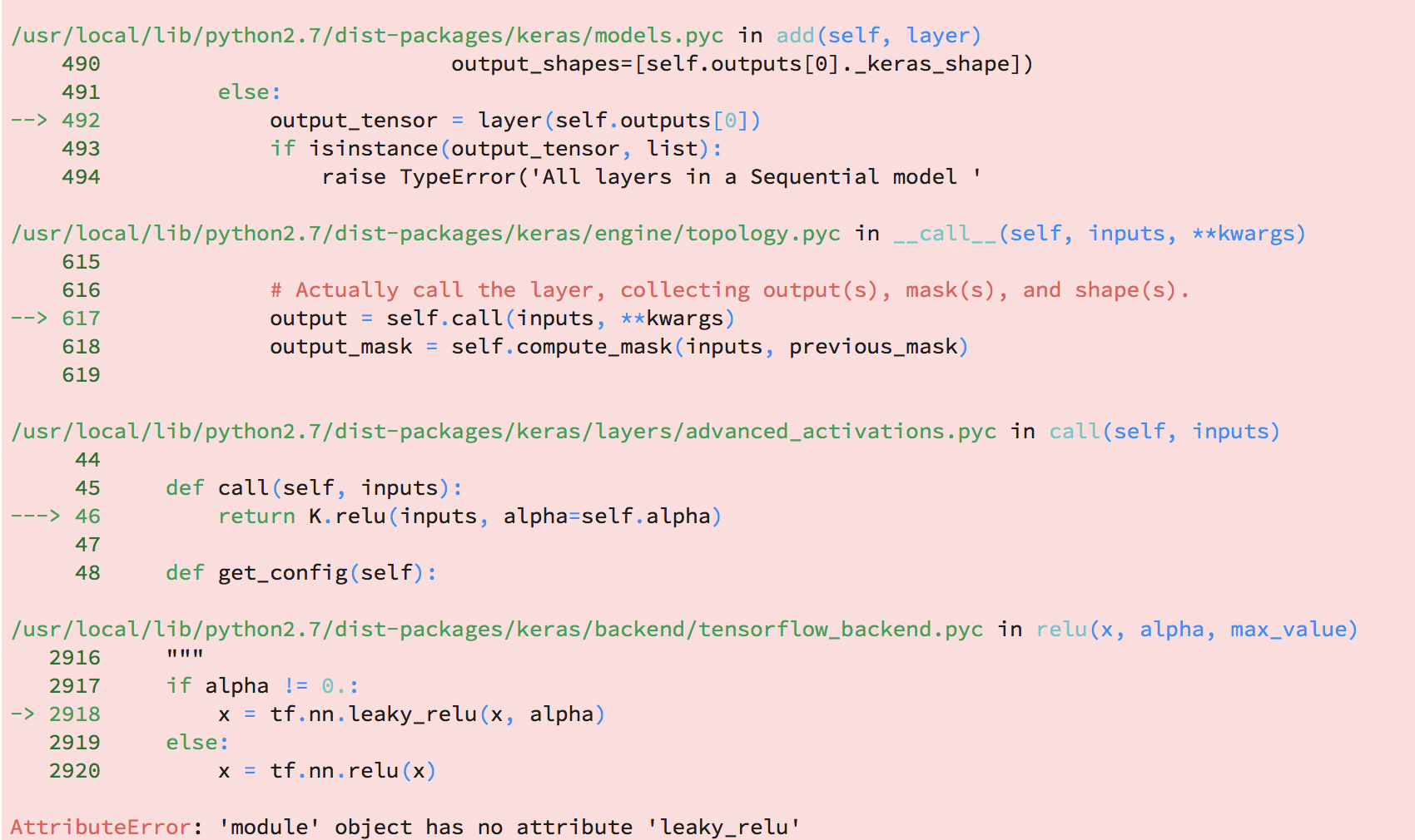 Problem W Leaky Relu · Issue 17569 · Tensorflow Tensorflow · Github