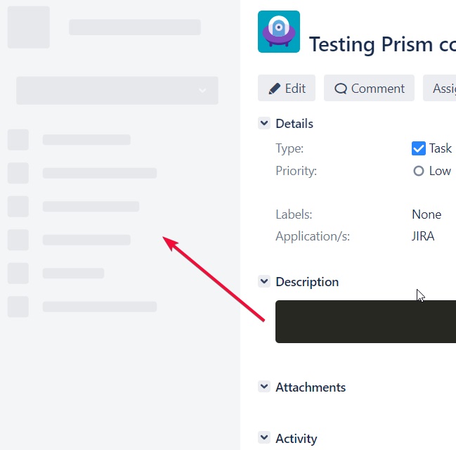 Empty code block breaks Jira left-sidenav · Issue #37 · siavashs/Prism ...