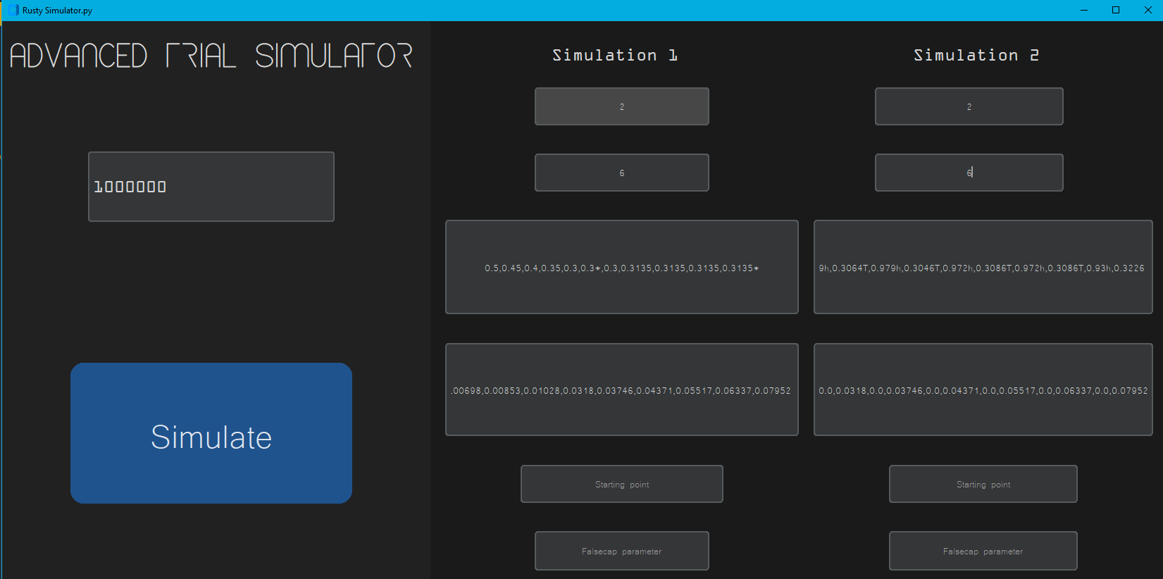 GitHub - MrMisc/RustyTrialSimulator: Advanced trial simulator using combination of Rust and ...