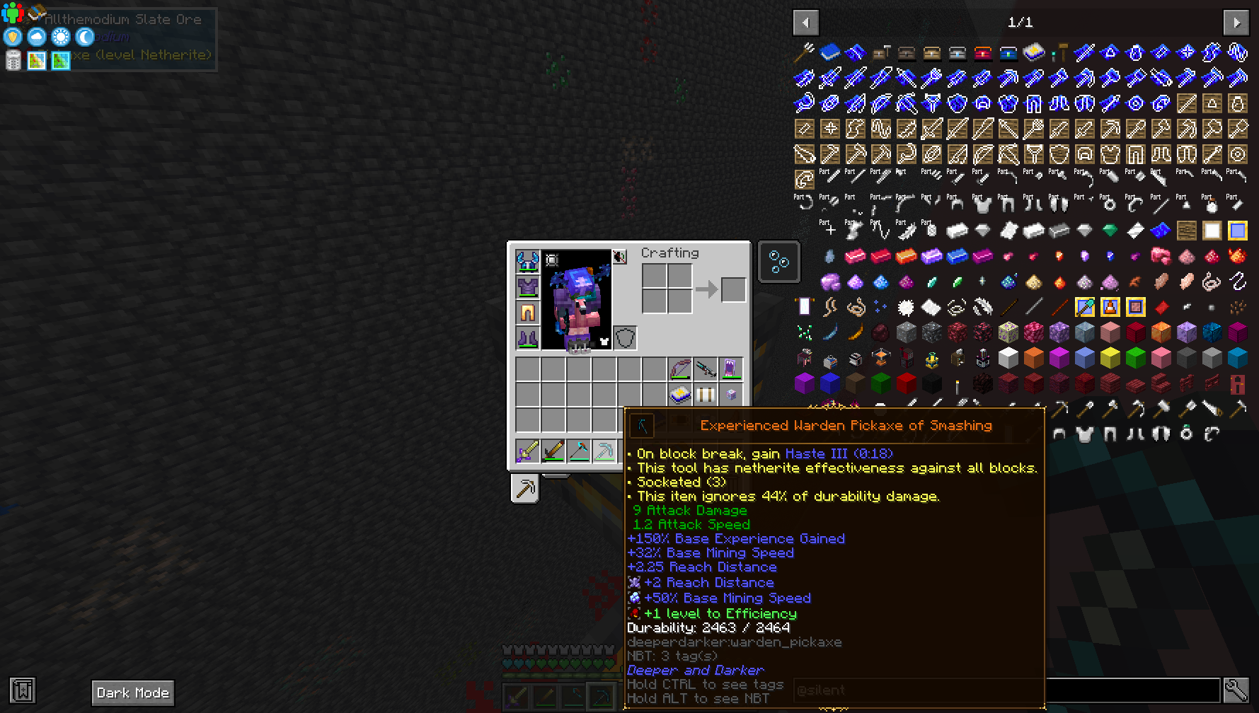 Warden Pickaxe not Counting as Netherite Tier · Issue #1371 · AllTheMods/ATM-8 · GitHub