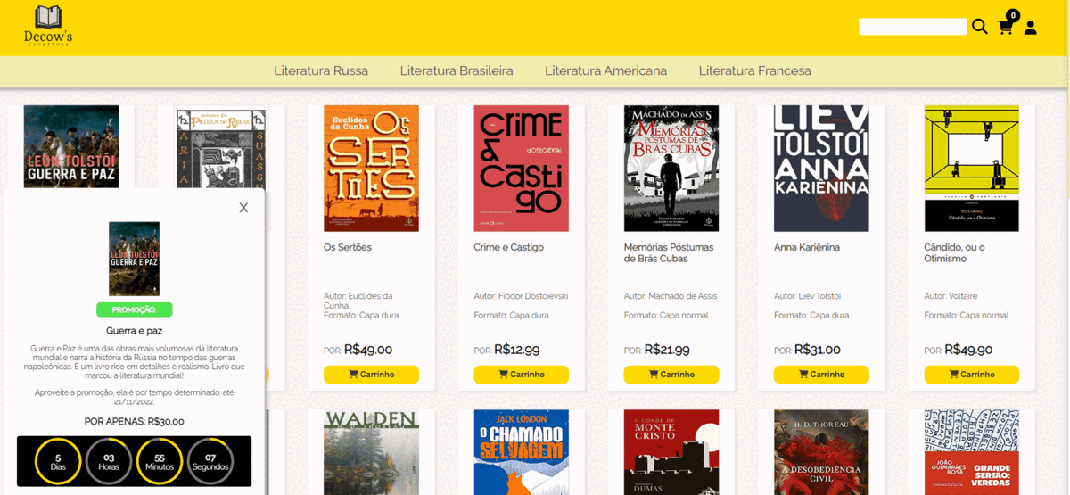 GitHub - andreBottentuitM/bookstoreProject: Projeto totalmente responsivo de um e-commerce de ...