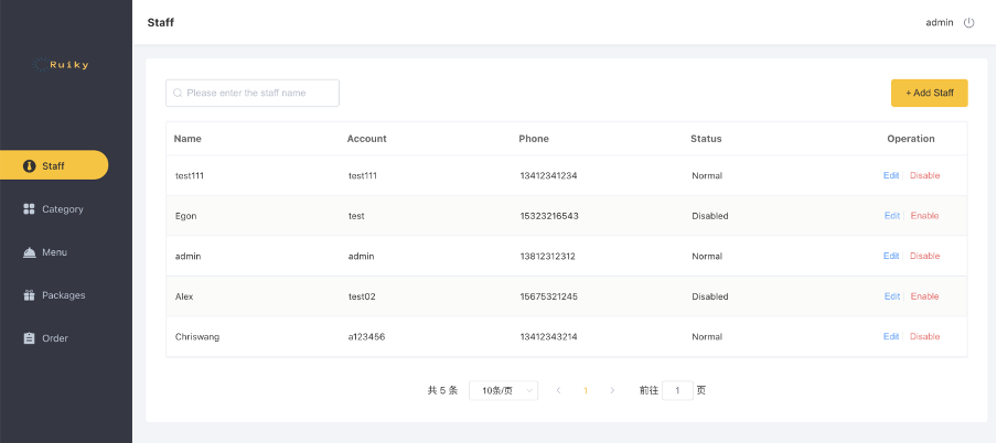 GitHub - ChrisWangCA/Online-Ordering-System