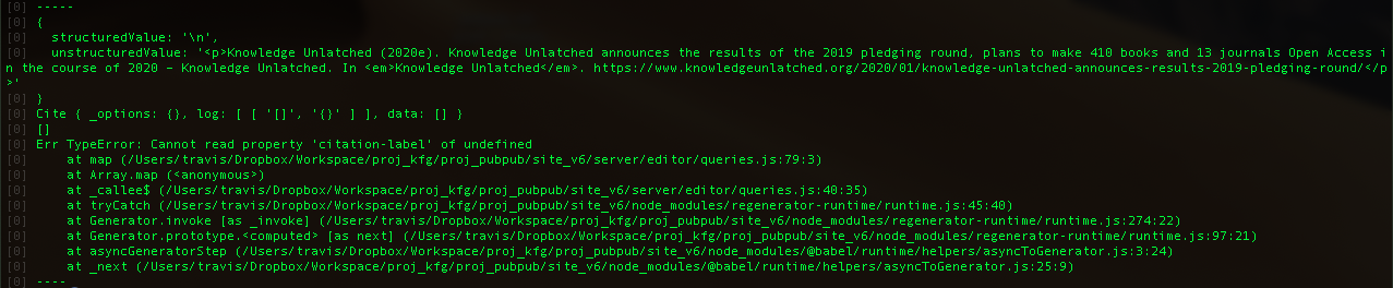 Pub not loading – citation issues · Issue #913 · pubpub/pubpub · GitHub