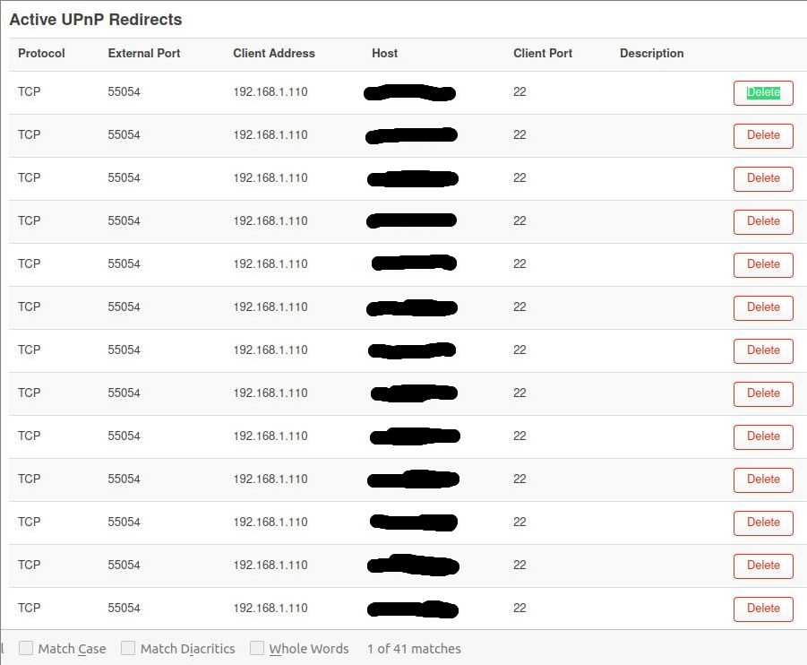 miniupnpd-nftables 2.3.0 on OpenWrt 22.03.0: get/deleteportmapping: Wrong results. · Issue #628 ...