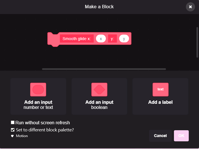 Upgraded custom blocks / block palettes · ScratchAddons ScratchAddons ...