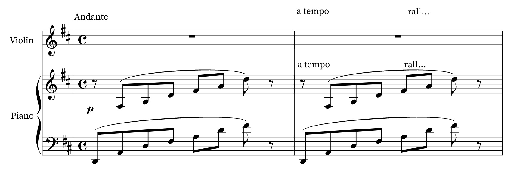 Why "a tempo" gets displayed as a system text? And other text placement ...