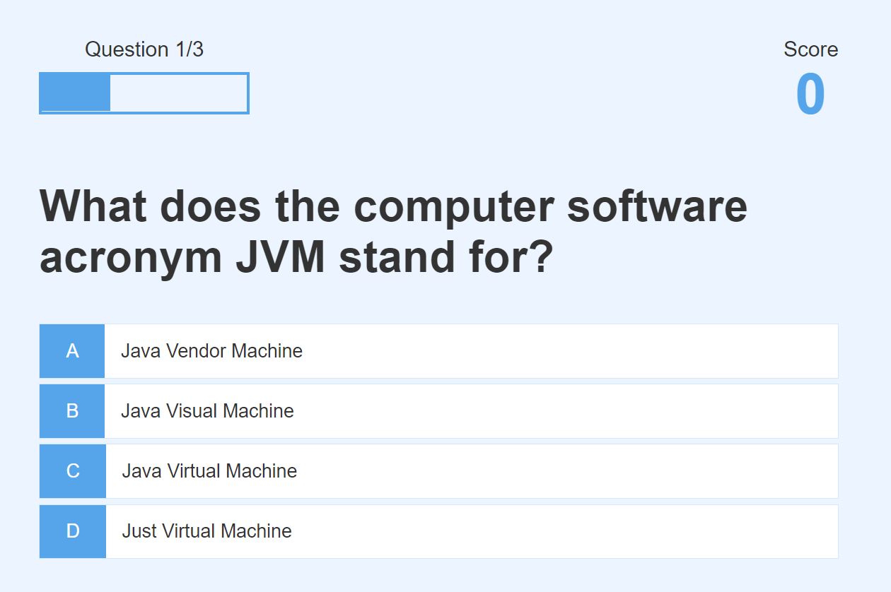 Github Zhangshi0512quiz App Project Use Javascript Css And Html