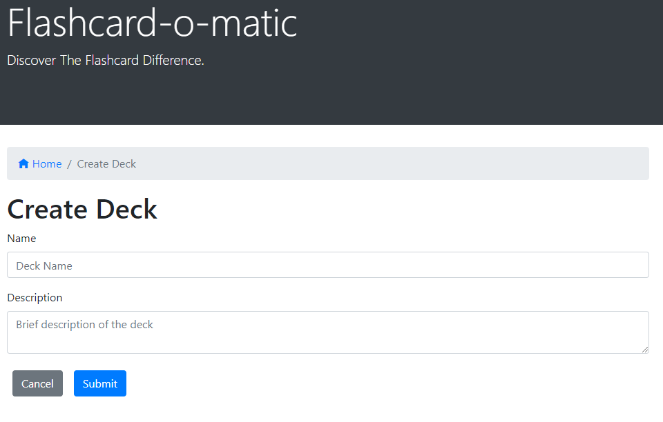 GitHub - whitneydobbs/Flashcard-o-matic