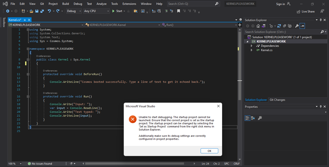 Cosmos not working on VS2022 · Issue #2247 · CosmosOS/Cosmos · GitHub