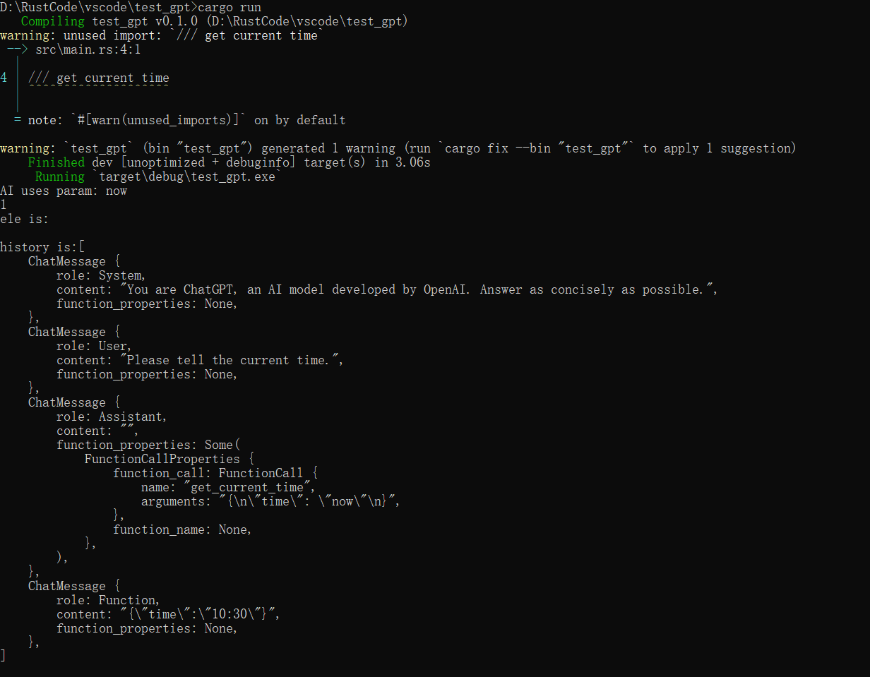 how to use functions feature within continuous conversation · Issue #70 · Maxuss/chatgpt_rs · GitHub