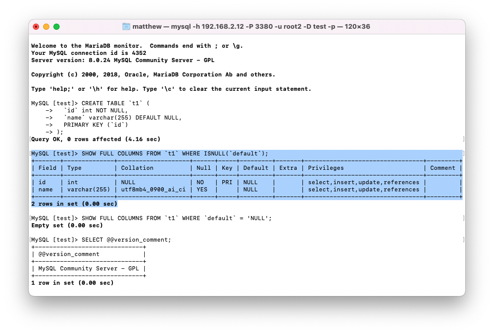[Bug]: Bug of running "SHOW FULL COLUMNS " · Issue #970 · oceanbase ...
