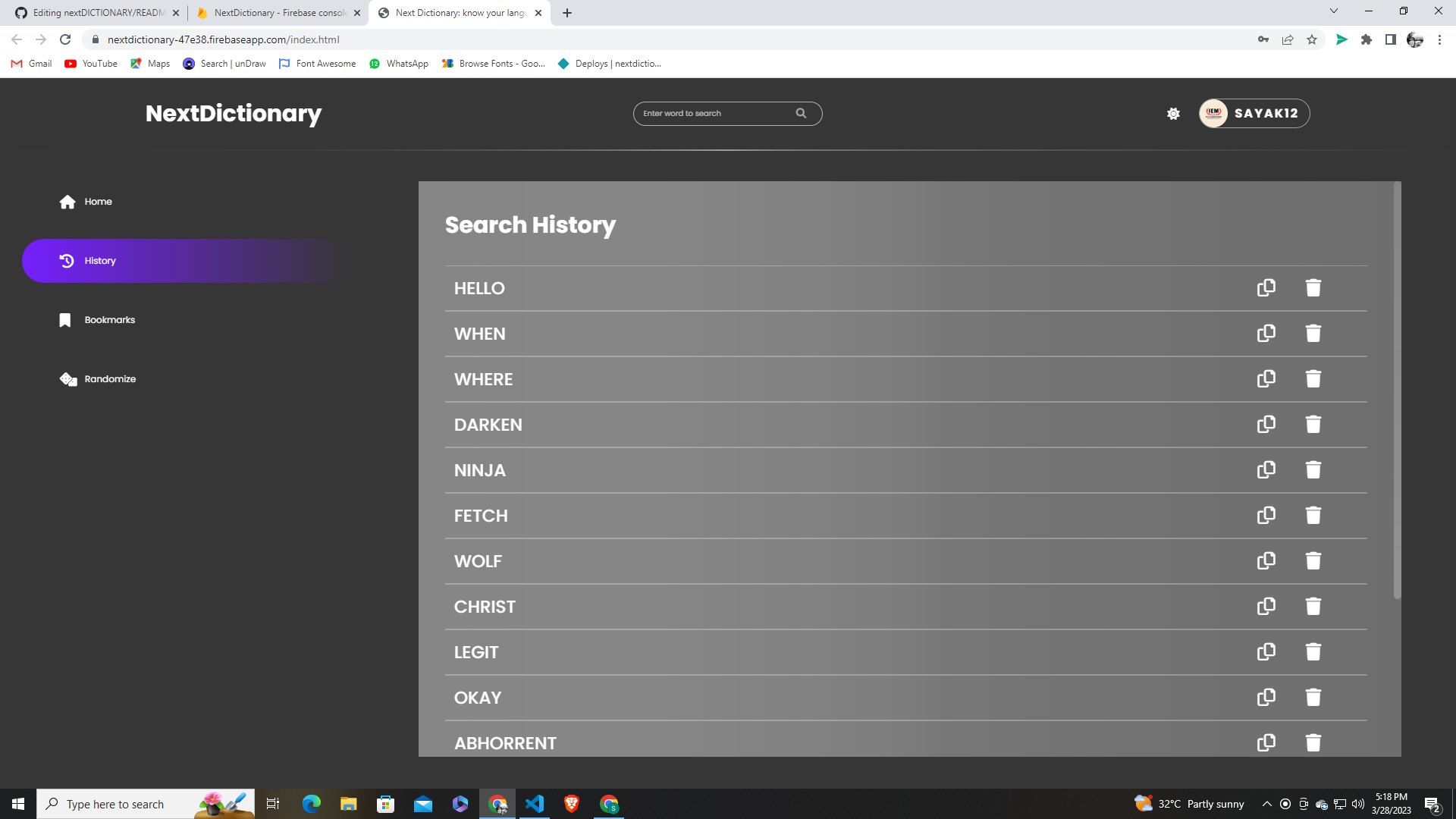 GitHub - sayak-12/nextDICTIONARY: Welcome to NextDICTIONARY, a dictionary webapp hosted using ...
