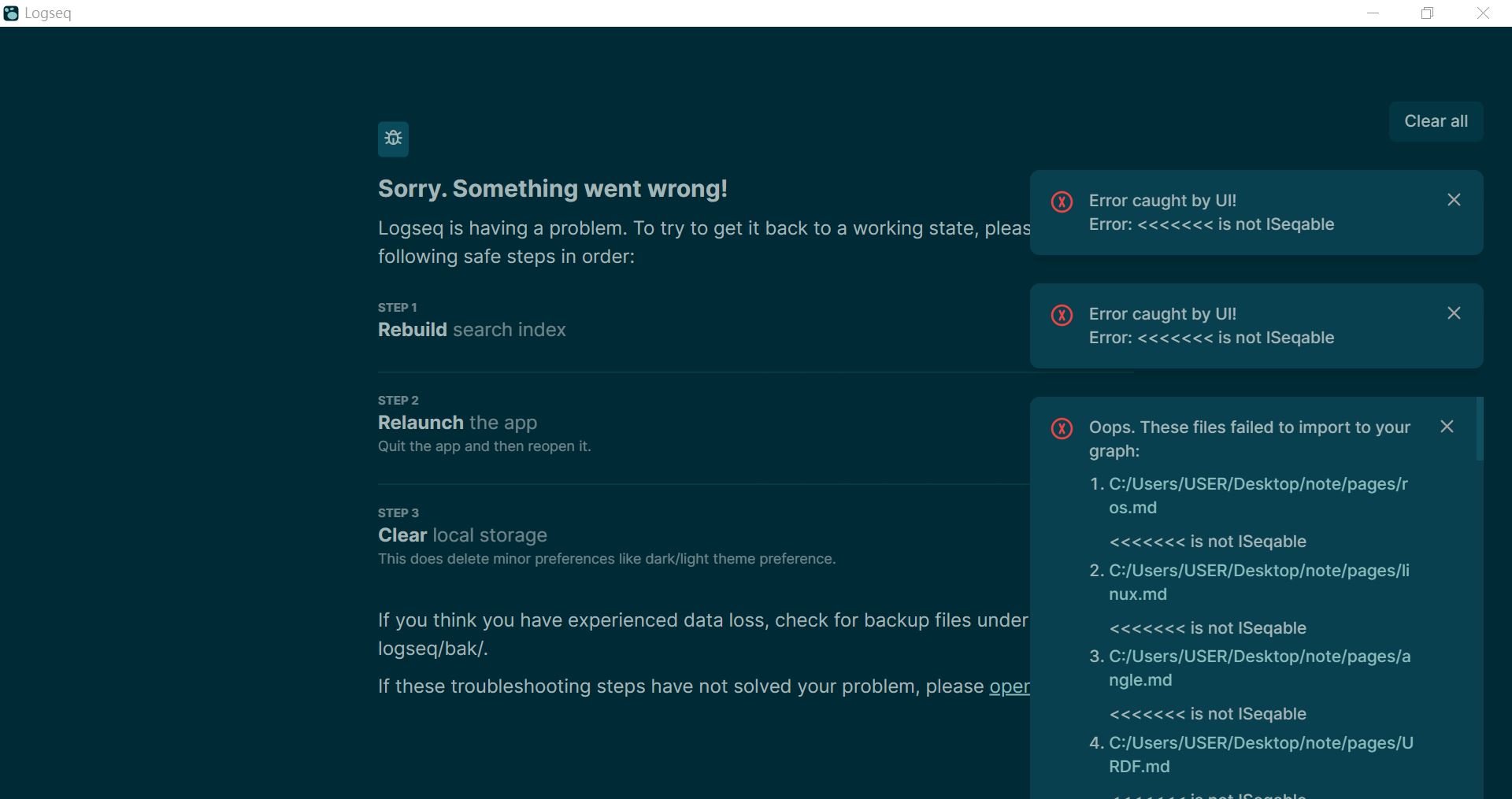 Git merge conflict crashes UI // Upgrade issues from 0.6.5 to 0.8.11 · Issue #7459 · logseq ...