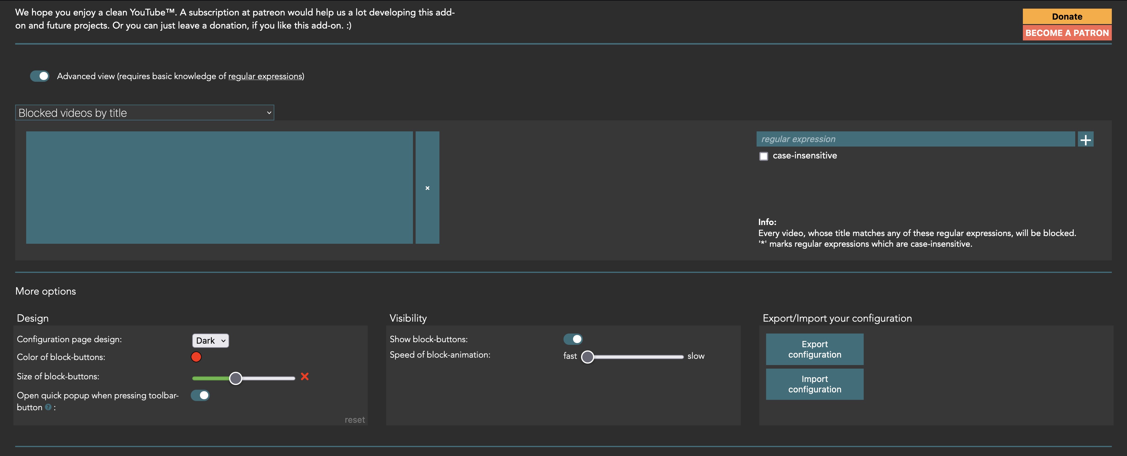 [Feature Request]: Block/Hide Channels, Users or Specific Videos with 1 Click or RegEx · Issue ...