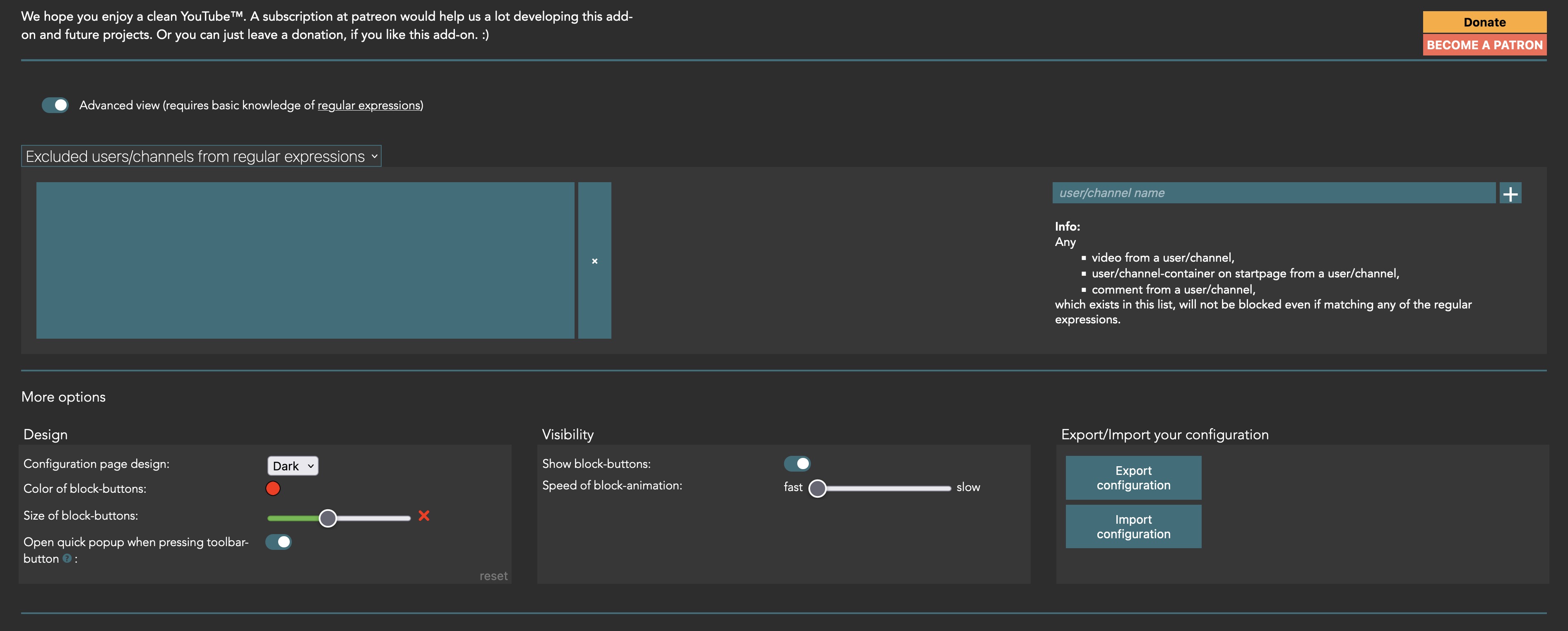 [Feature Request]: Block/Hide Channels, Users or Specific Videos with 1 Click or RegEx · Issue ...