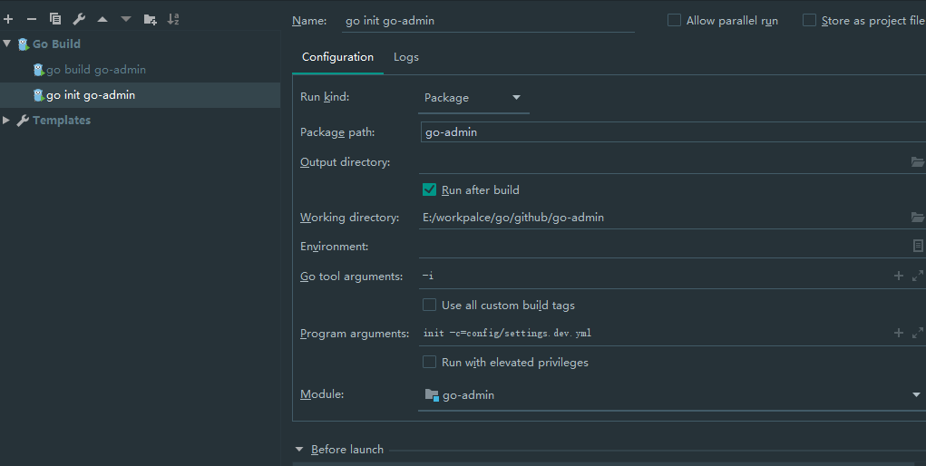 win10 goland初始化db报错 · Issue #257 · go-admin-team/go-admin · GitHub
