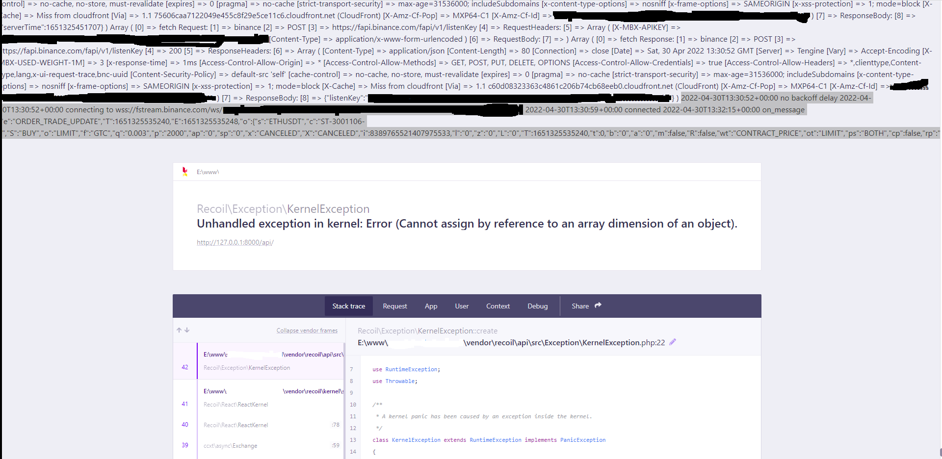error in watch_my_trades PHP · Issue #13063 · ccxt/ccxt · GitHub