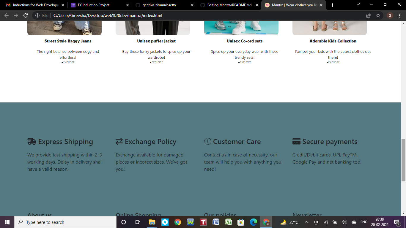 GitHub - geetika-tirumalasetty/Mantra