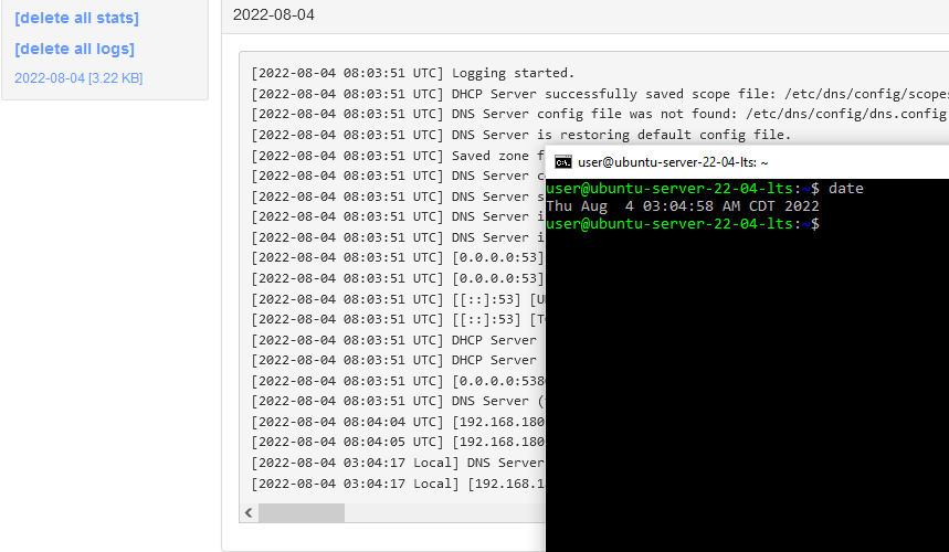 docker: local date logging not working properly · Issue #426 · TechnitiumSoftware/DnsServer · GitHub