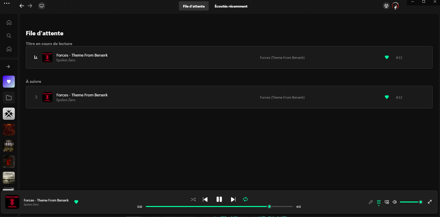 The "Recently listened" tab isn't themed · Issue #287 · nimsandu/spicetify-bloom · GitHub