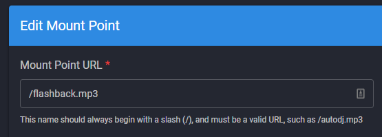Cannot update mount point name in Icecast after cloning · Issue #4199 · AzuraCast/AzuraCast · GitHub