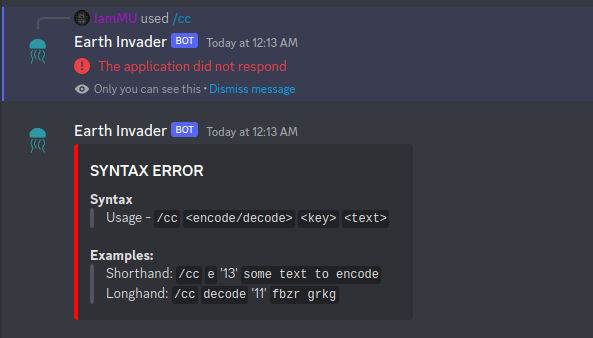 Unknown type of Bug when typing wrong arguments into a cipher · Issue #13 · CosmodiumCS/MK19 ...