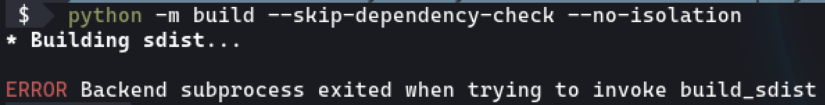 [BUG] A "python -m build" error possibly caused by pyarmor · Issue #1026 · dashingsoft/pyarmor ...