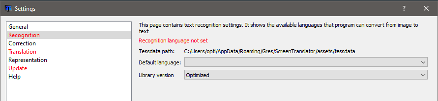 I can't update and setting ScreenTranslator · Issue #98 · OneMoreGres/ScreenTranslator · GitHub