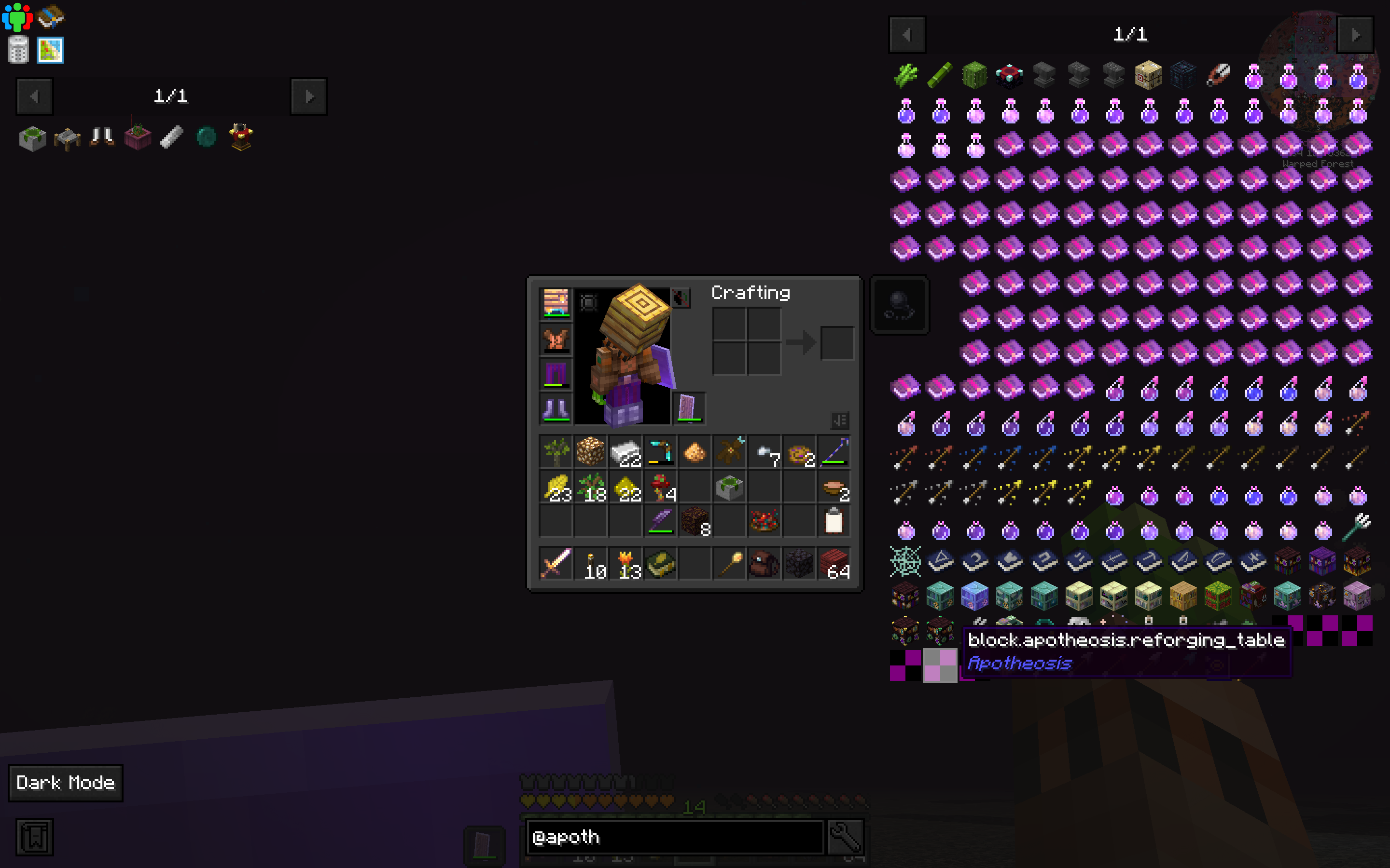 Apotheosis tables not craftable and random sticks · Issue #2305 ...