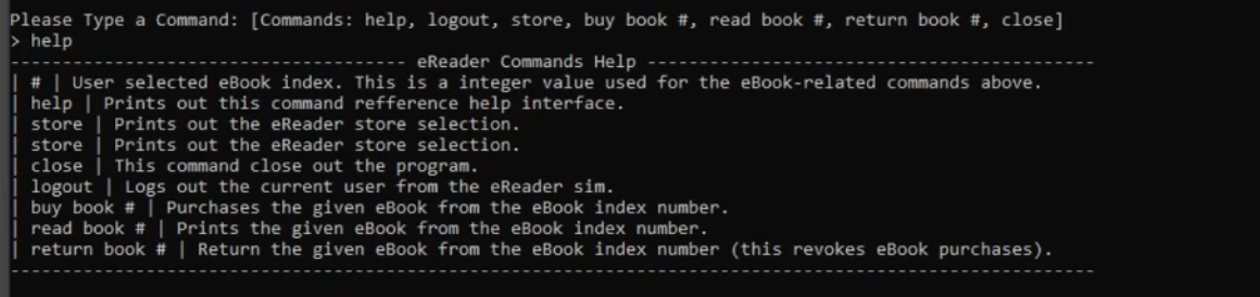 GitHub - Austin-Daigle/Java-command-line-eReader-simulator: This is a ...