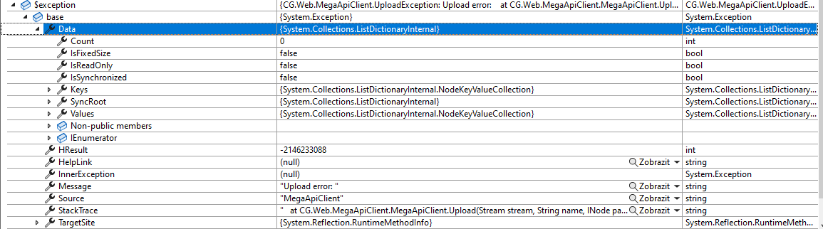 Exception in UploadFile · Issue #223 · gpailler/MegaApiClient · GitHub