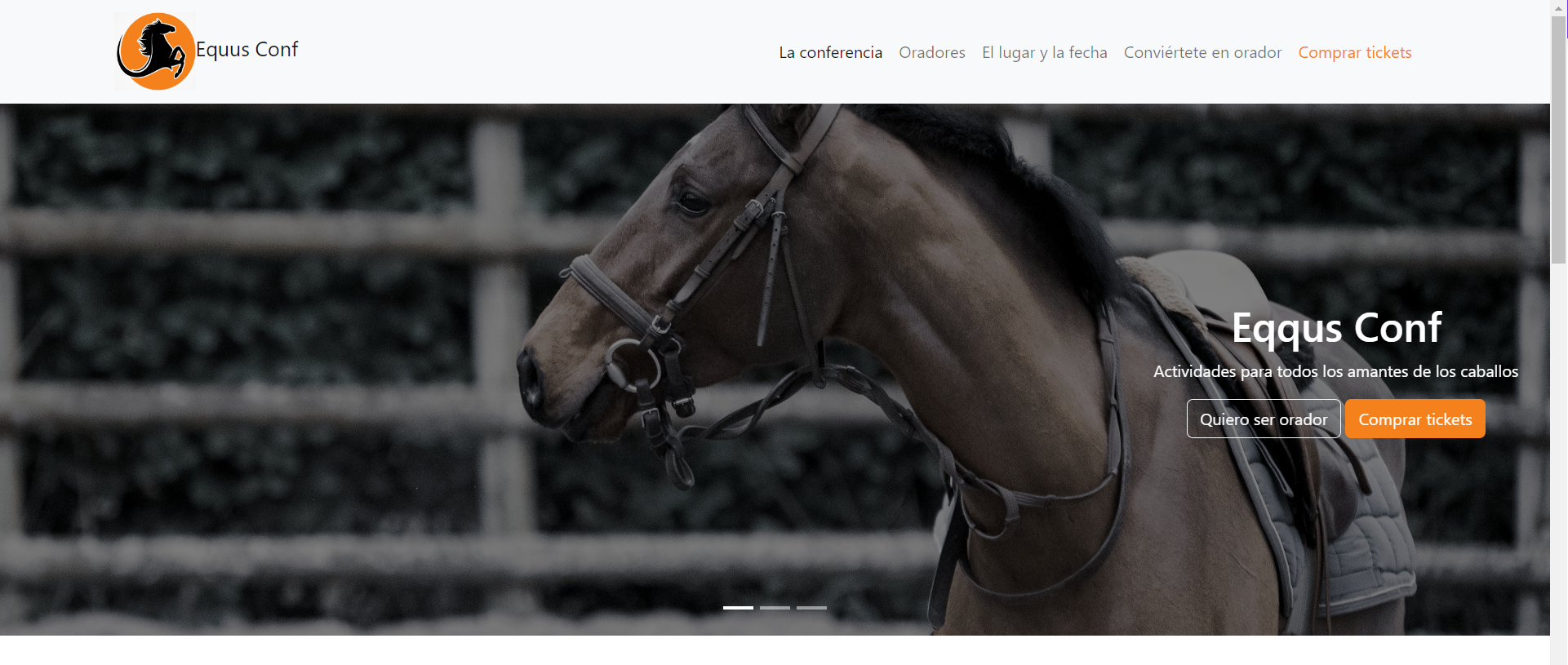 GitHub - ManuelaGutierrezGutierrez/Equus-Conf: Web of a Congress on the world of horses made ...