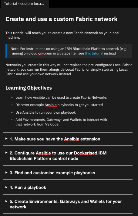 As A User I Should Be Able To View A Tutorial On Creating Custom Local Networks · Issue 1749