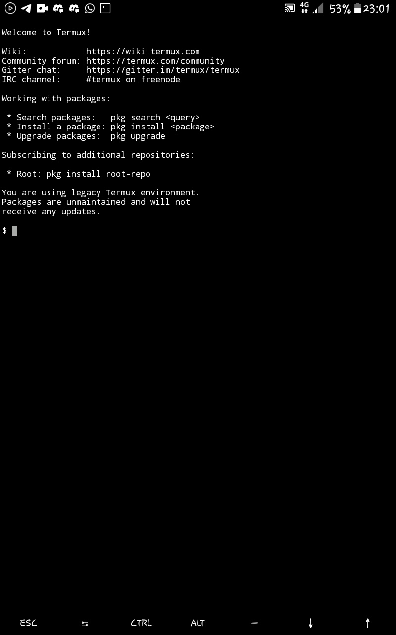 [Bug]: Legacy Environment (unmaintained pkg) · Issue #9090 · termux/termux-packages · GitHub