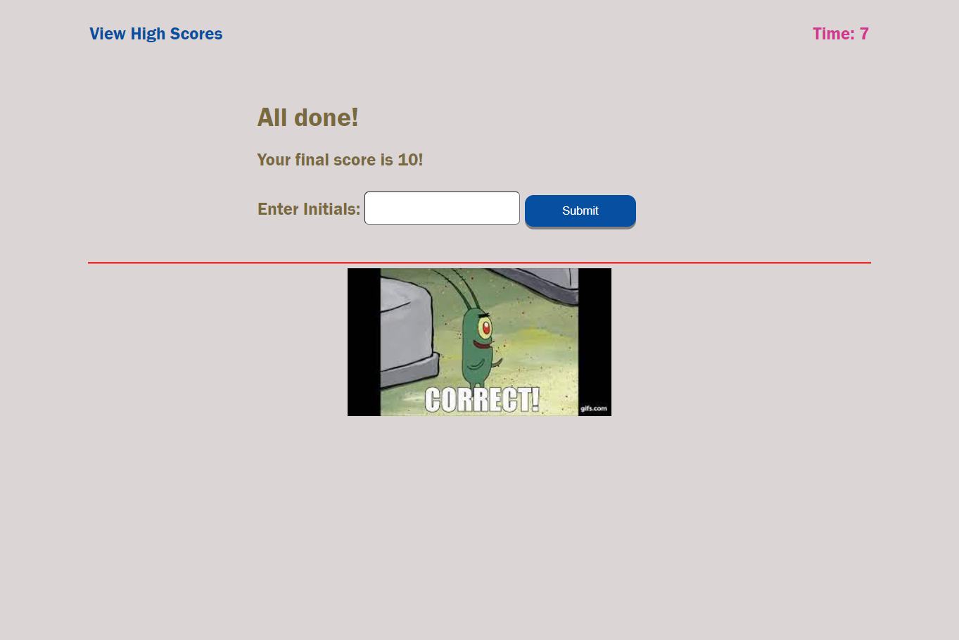GitHub - Z9tails/CodeQuiz: API Challenge Code Quiz