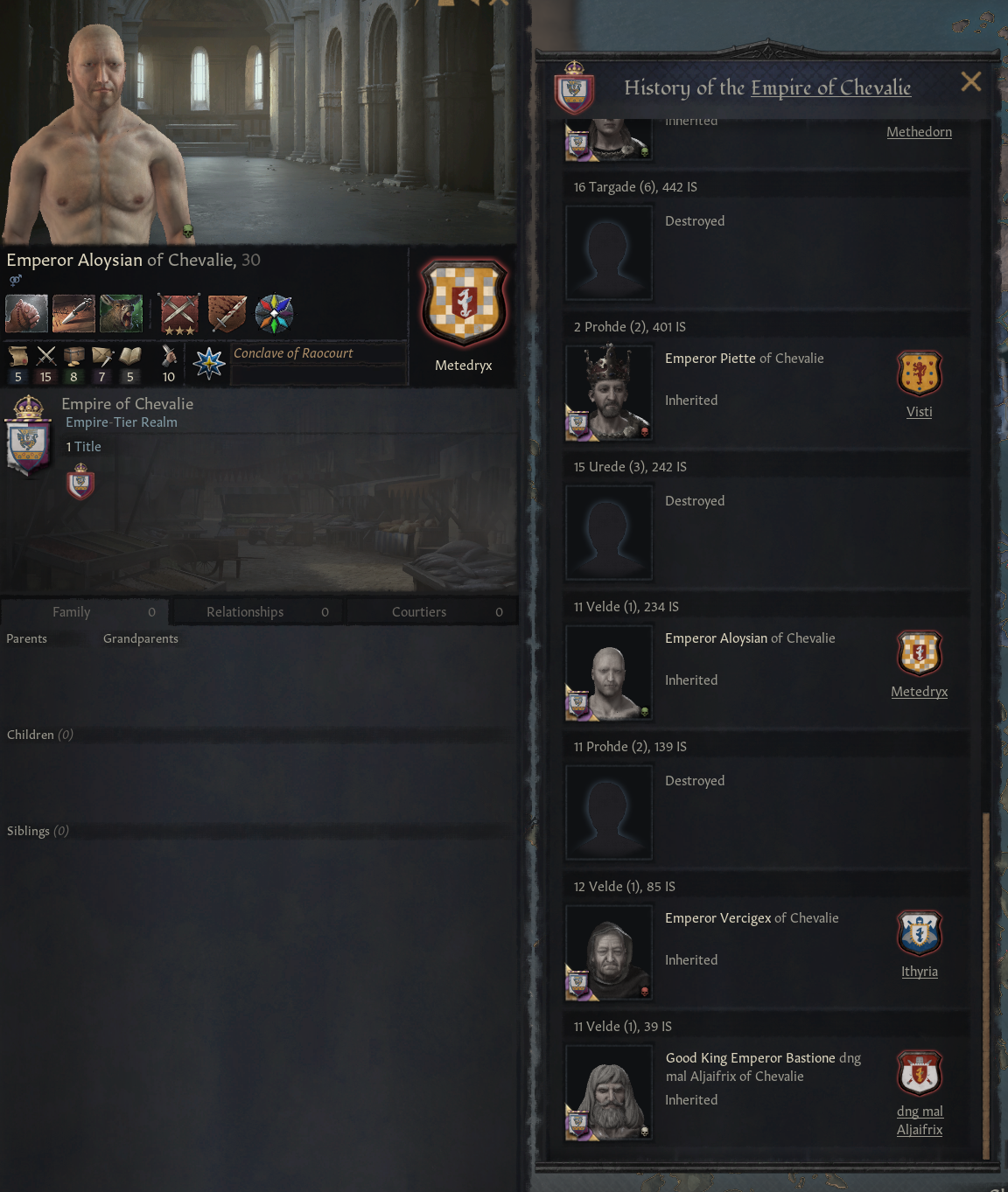 First three emperors of Chevalie lacks a culture (CULTURE BUG) · Issue #24 · ThePinkPanzer ...