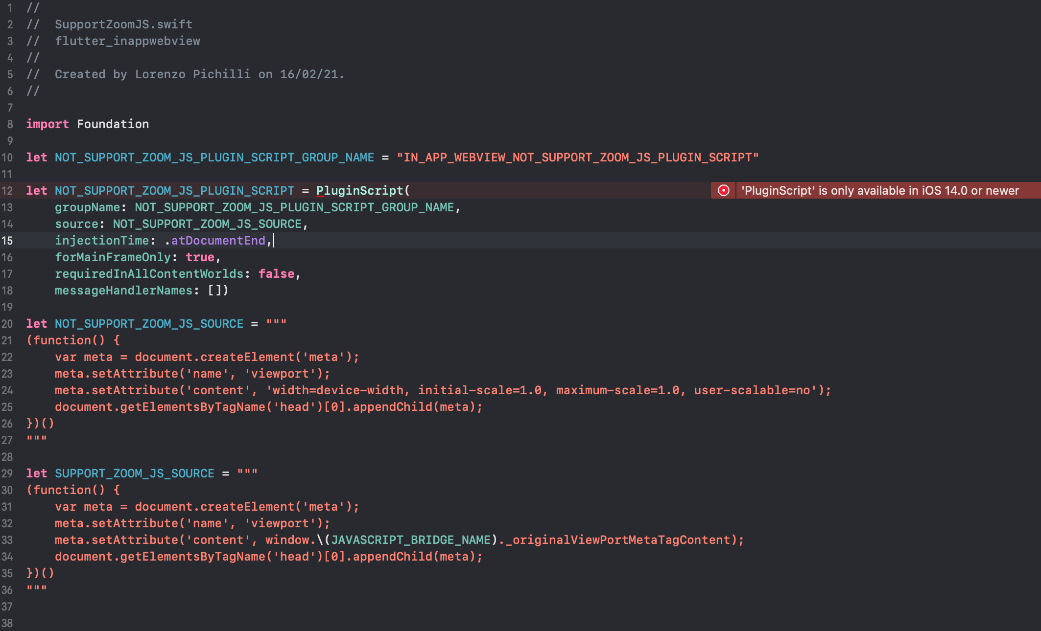 Unable to use with Xcode 14 · Issue #1416 · pichillilorenzo/flutter_inappwebview · GitHub