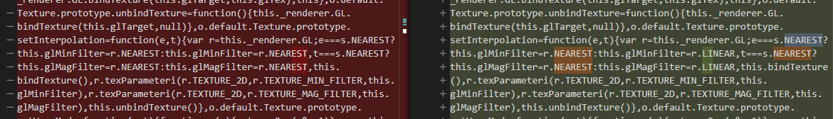noSmooth() doesn't turn off texture blurring in WEBGL mode · Issue #4879 · processing/p5.js · GitHub