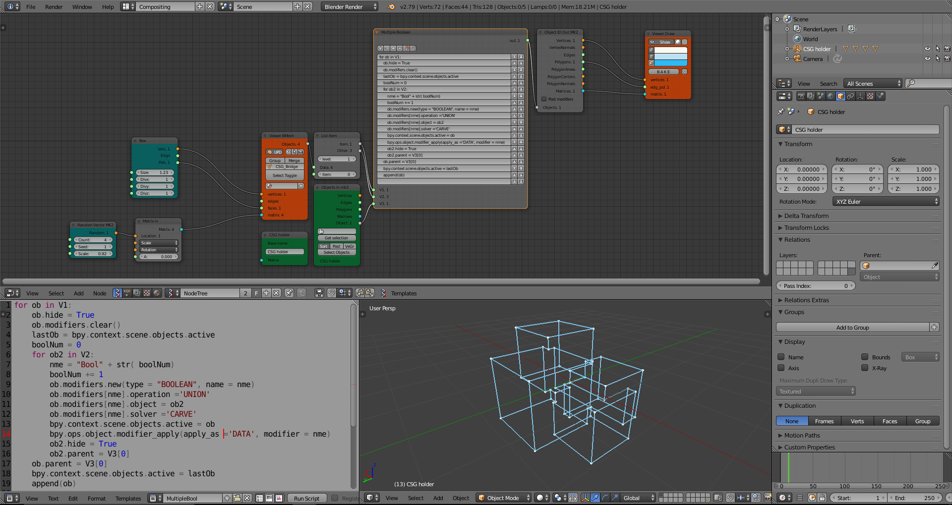CSG Boolean issue · Issue #1872 · nortikin/sverchok · GitHub