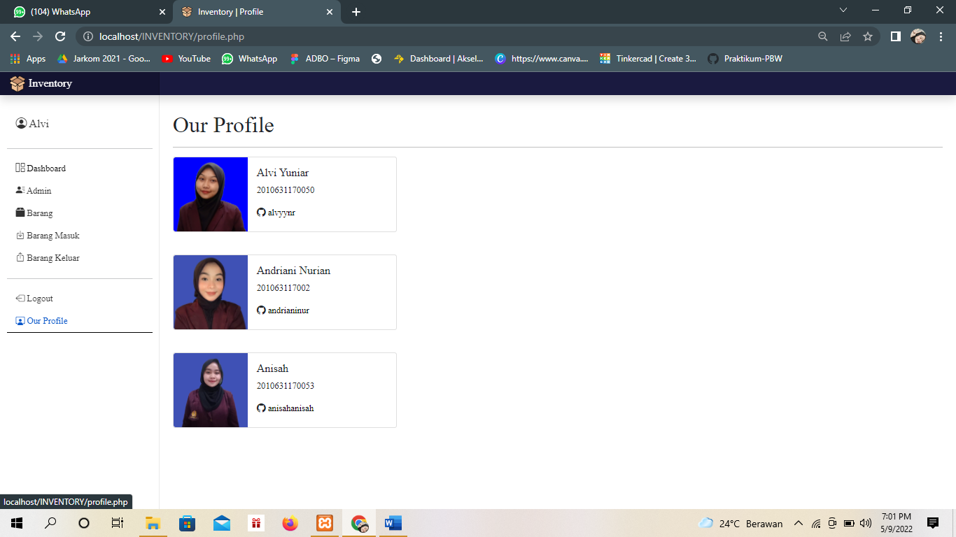 Github Praktikum Pbw 4a Projek 12 Inventory