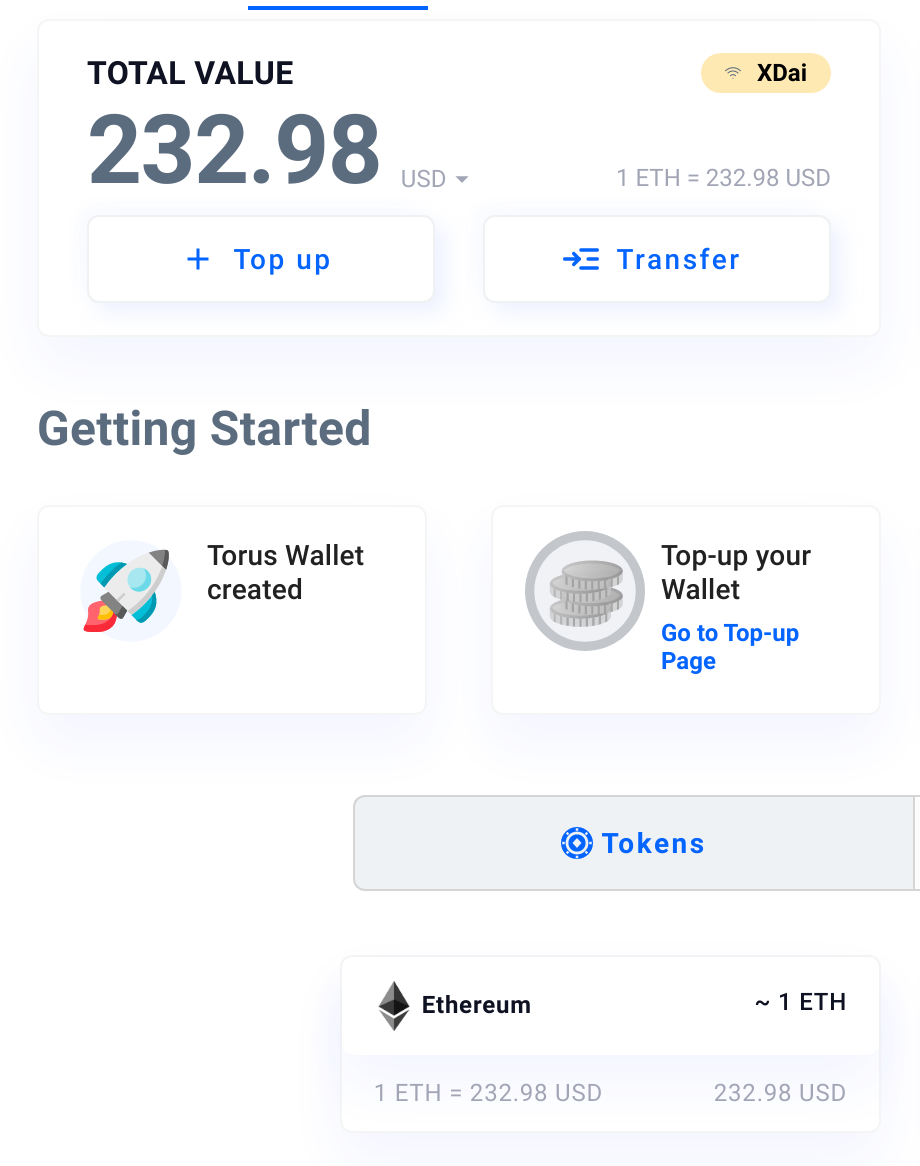 xDai chain shows value as ETH value · Issue #1360 · torusresearch/torus-website · GitHub