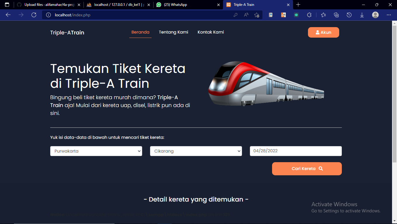 GitHub - Praktikum-PBW/4a-projek-8-pemesanan-tiket-kereta-api