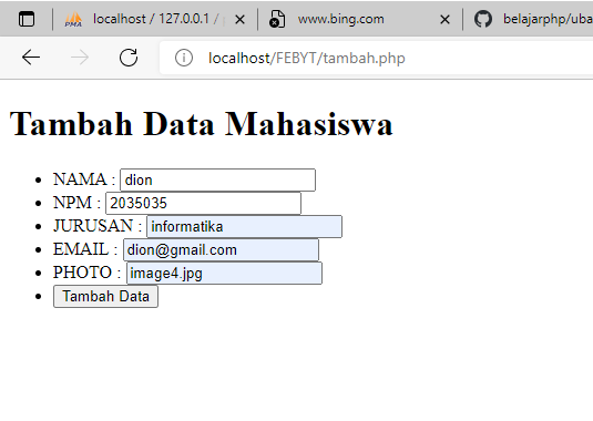 GitHub - TAMARAFEBY/UTS_CRUD