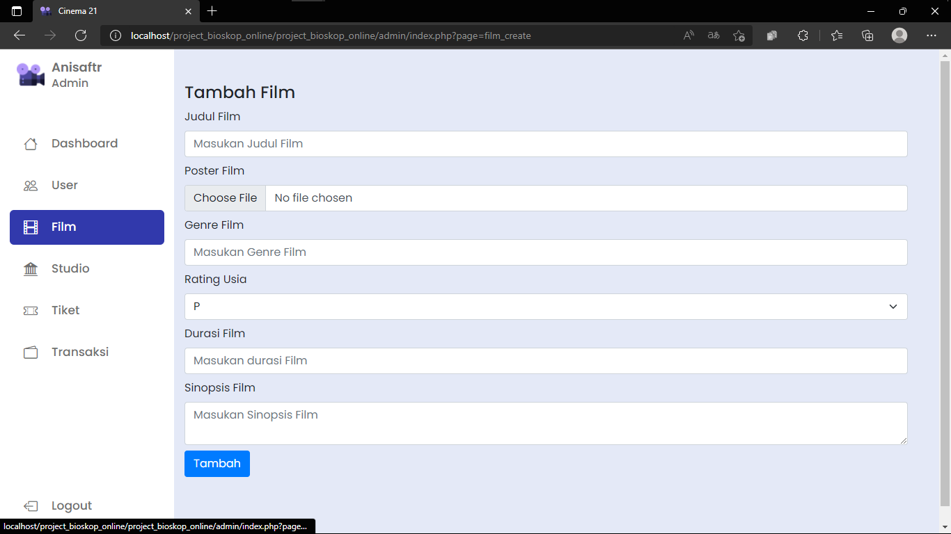 GitHub - Praktikum-PBW/4a-projek-9-bioskop-online