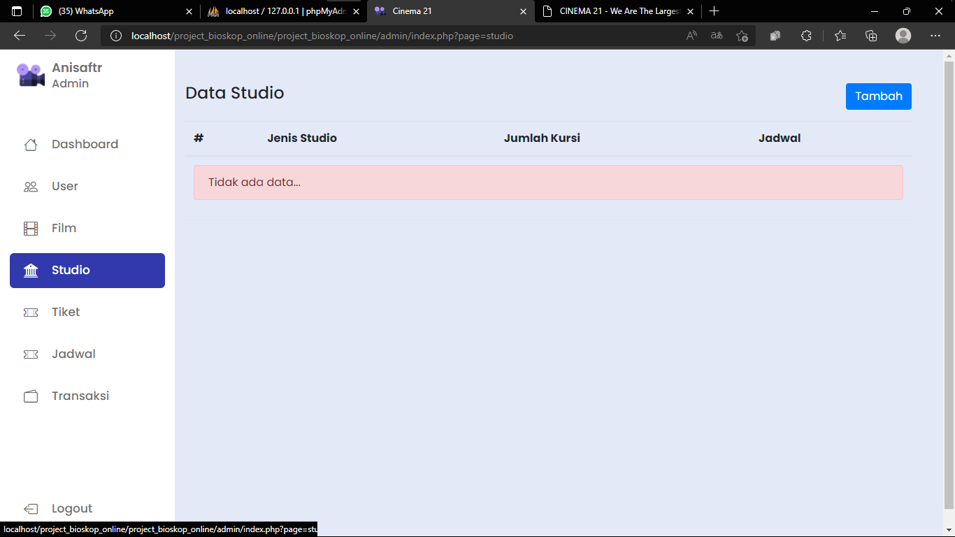 GitHub - Praktikum-PBW/4a-projek-10-bioskop-online