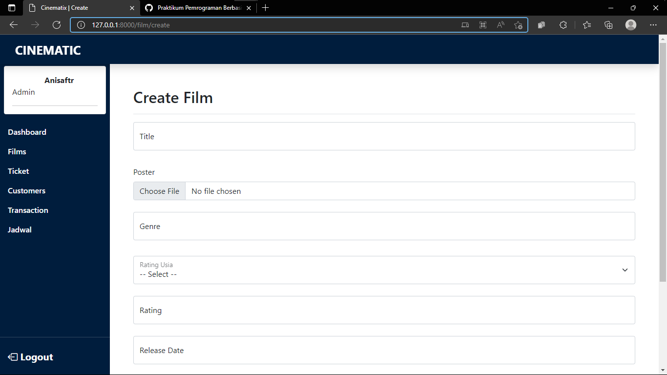 GitHub - Praktikum-PBW/4a-projek-11-bioskop-online
