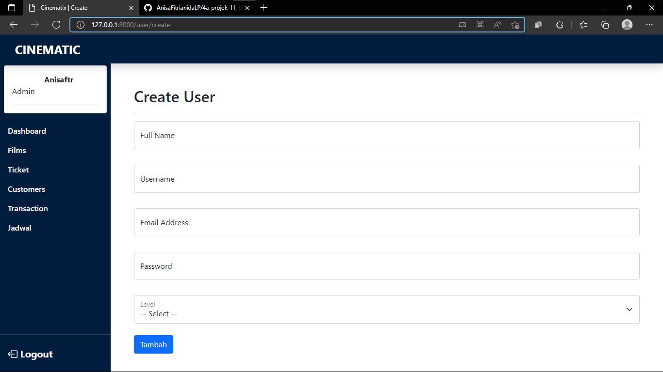 GitHub - Praktikum-PBW/4a-projek-11-bioskop-online