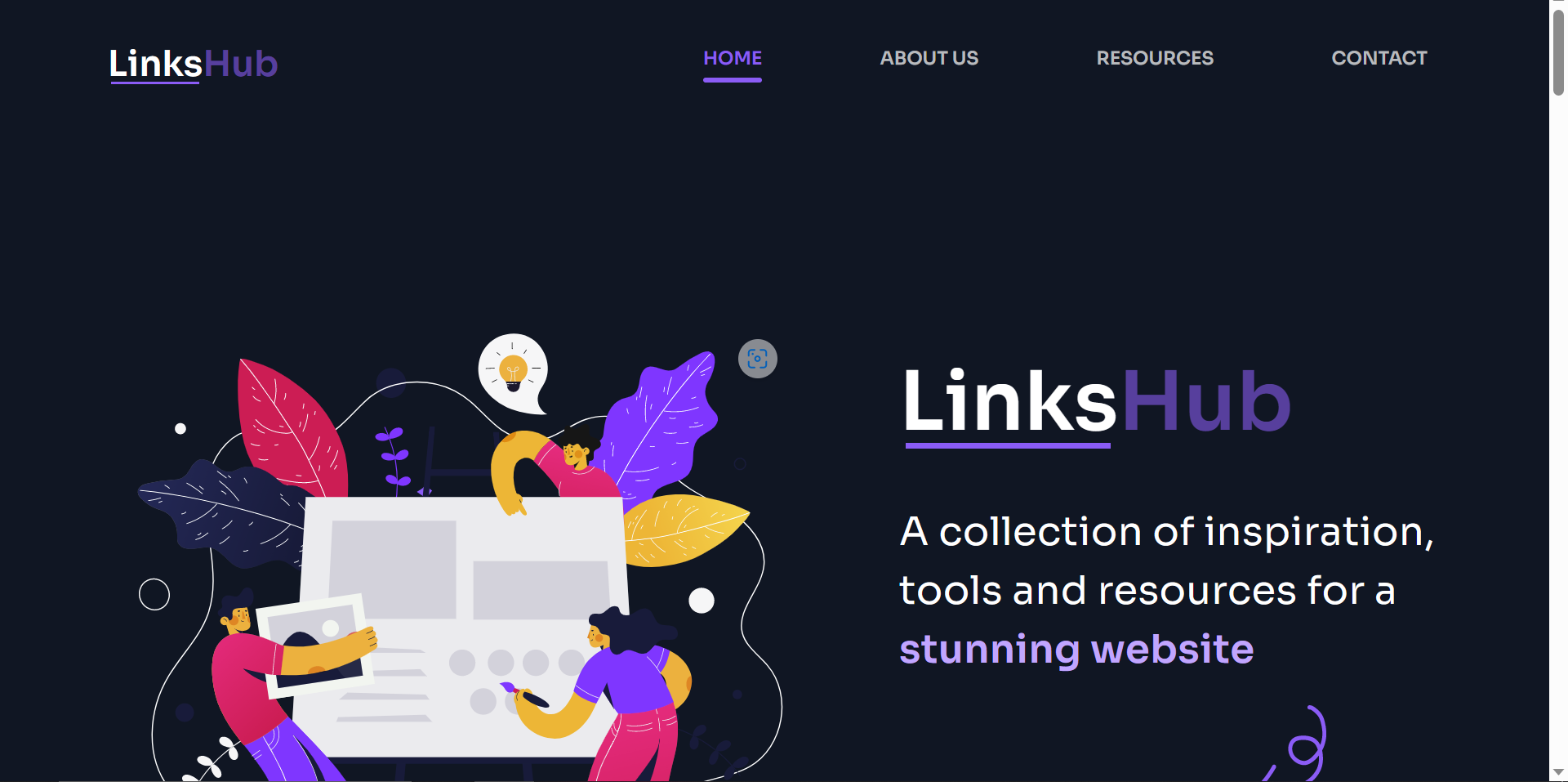 [Feature] Create landing page for LinksHub · Issue #605 · rupali-codes/LinksHub · GitHub